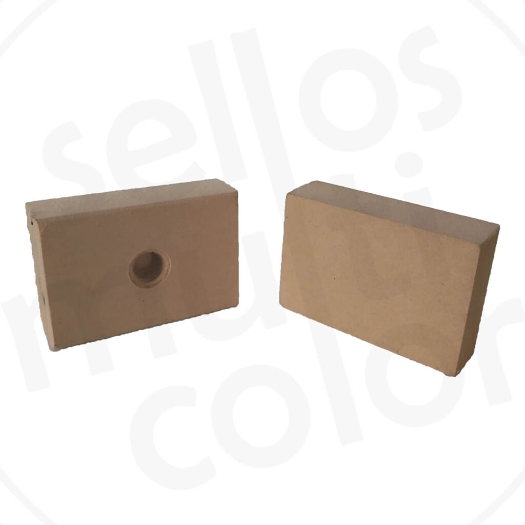 Base De Madera De 100 X 15 Mm Sellos Multicolor Distribuidor De